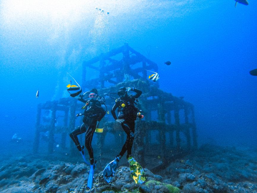 การดำน้ำบนเกาะกรีน｜หลักสูตรดำน้ำขั้นสูงของ PADI AOW｜Bay Dive of Green ...
