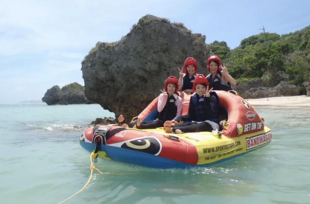 [Okinawa Nanjo] Banana boat & Big Marble experience near Naha! Full of ...