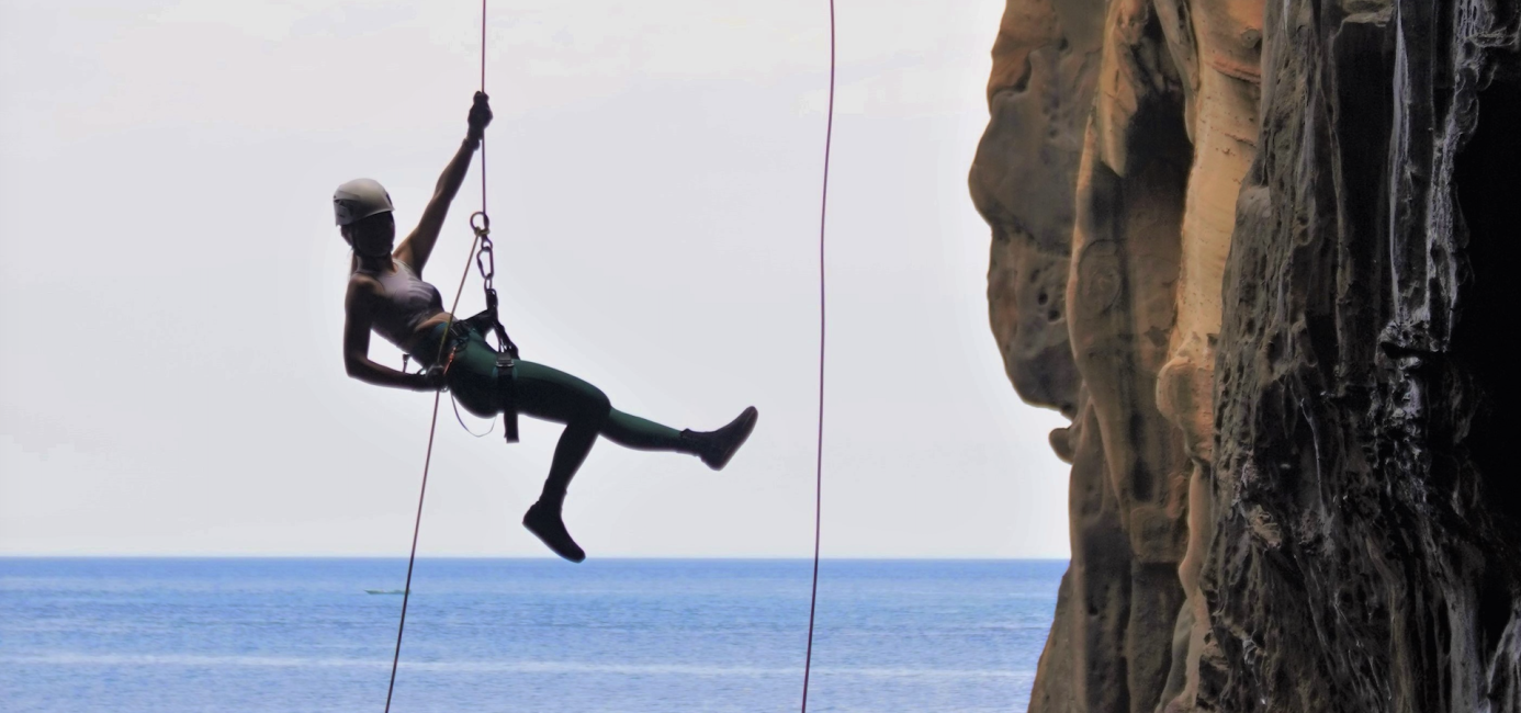 Abseiling Adventure at Northeast Coast Geological Park in New Taipei ...