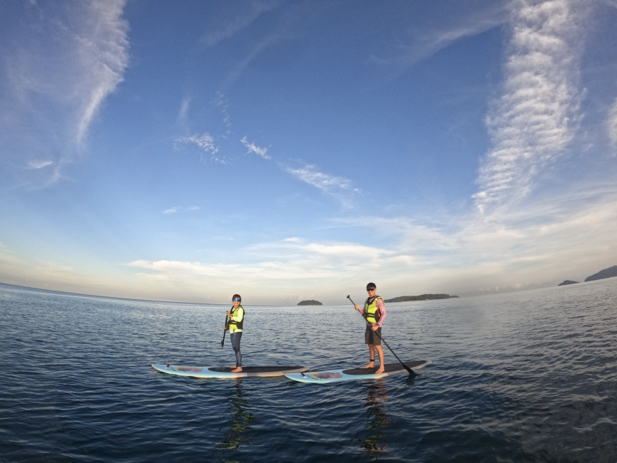 Stand-Up Paddle Adventure with Transfer at Tanjung Aru Beach | Malaysia ...