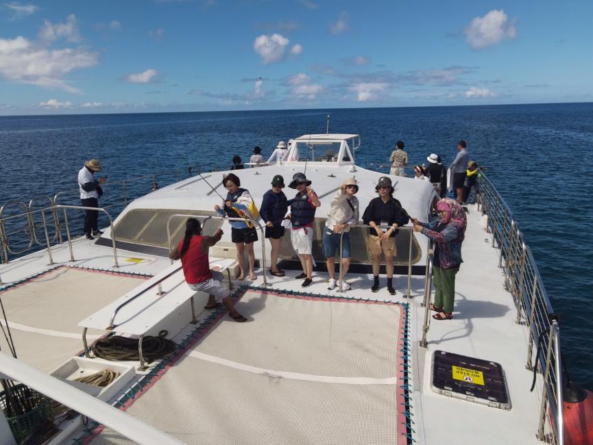 [Korean Guide] Guam Princess Dolphin Cruise (hammock, sea fishing, tuna ...
