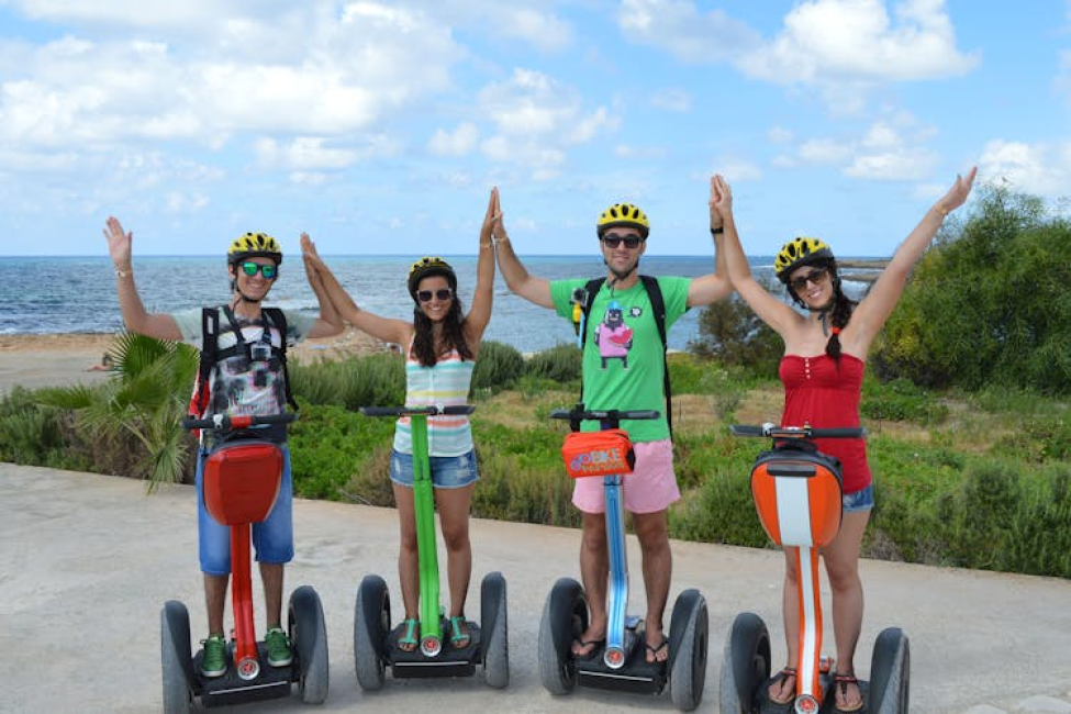 Paphos Electric Scooter Small Group Tour with Transport - KKday