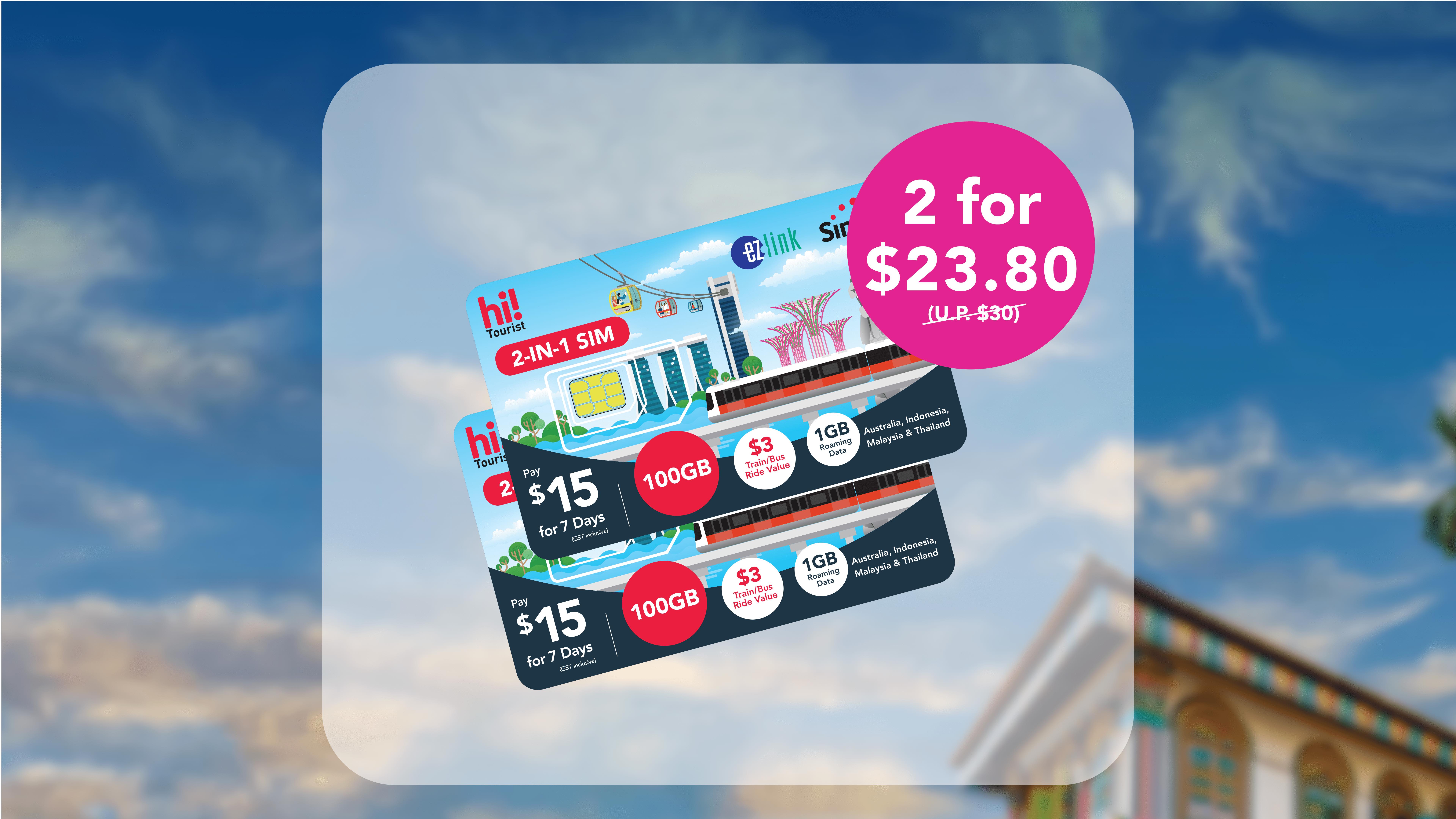 [KKday Exclusive Bundle Promotion] Singtel 4G 100GB hi!Tourist ...