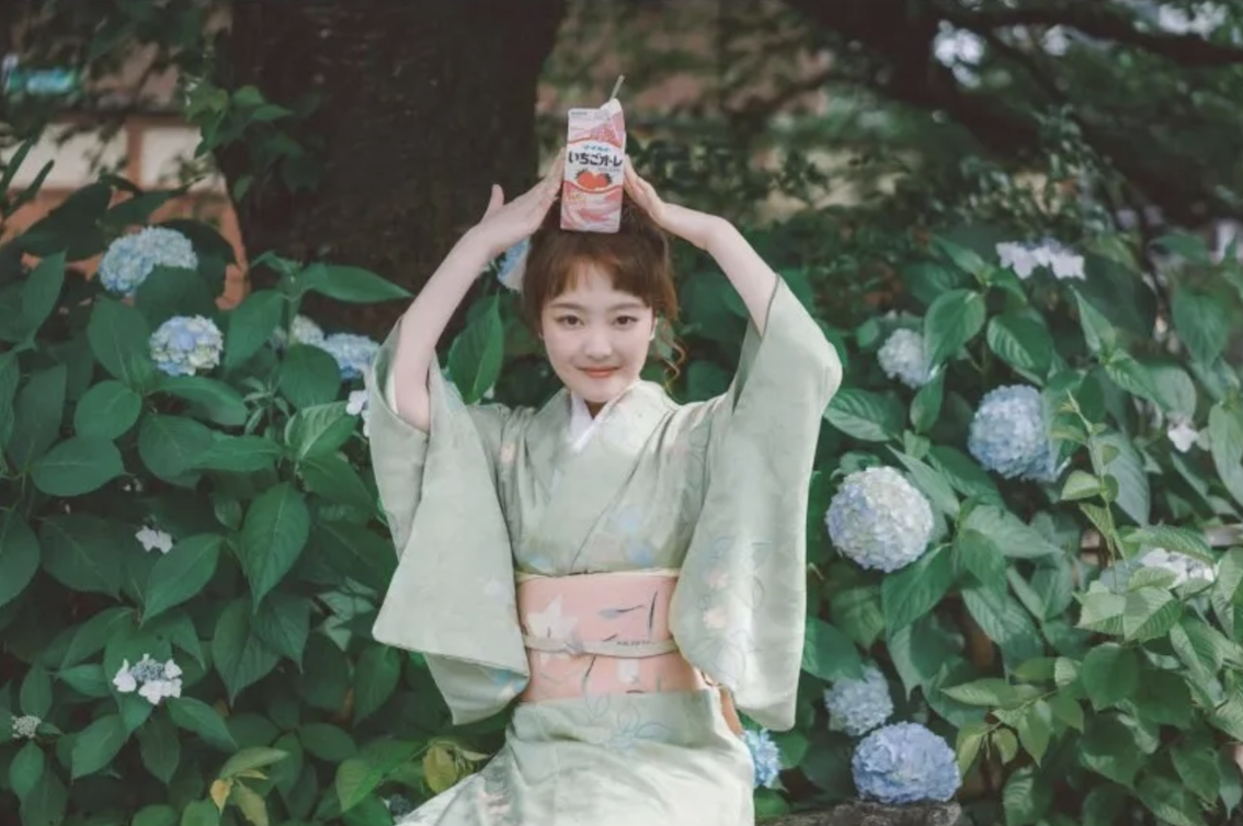 Kyoto Gion Kimono experience Retro/Modern/Pure silk kimono/Homongi Free ...