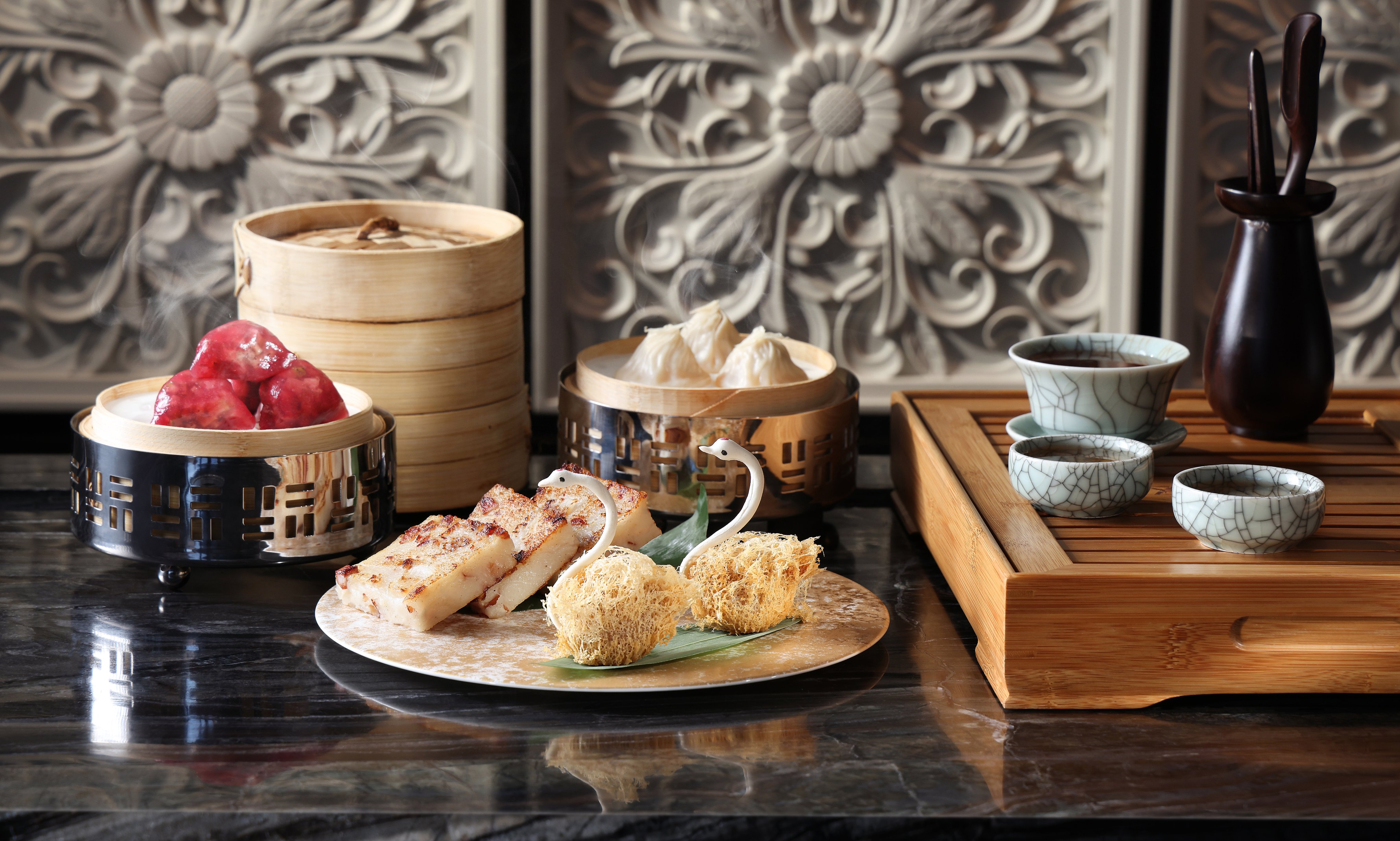 [Cai Yue Xuan Dim Sum Feast] 홍콩 퉁 청 시마오 쉐라톤 호텔 | 홀리데이 딤섬 세트 | - KKday