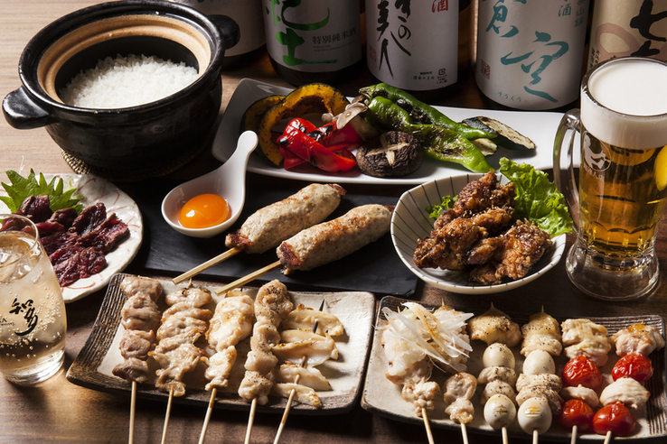 Kyoto Prefecture, Imperial Palace Area | Hot Pot Sumibi Kushiyaki ...