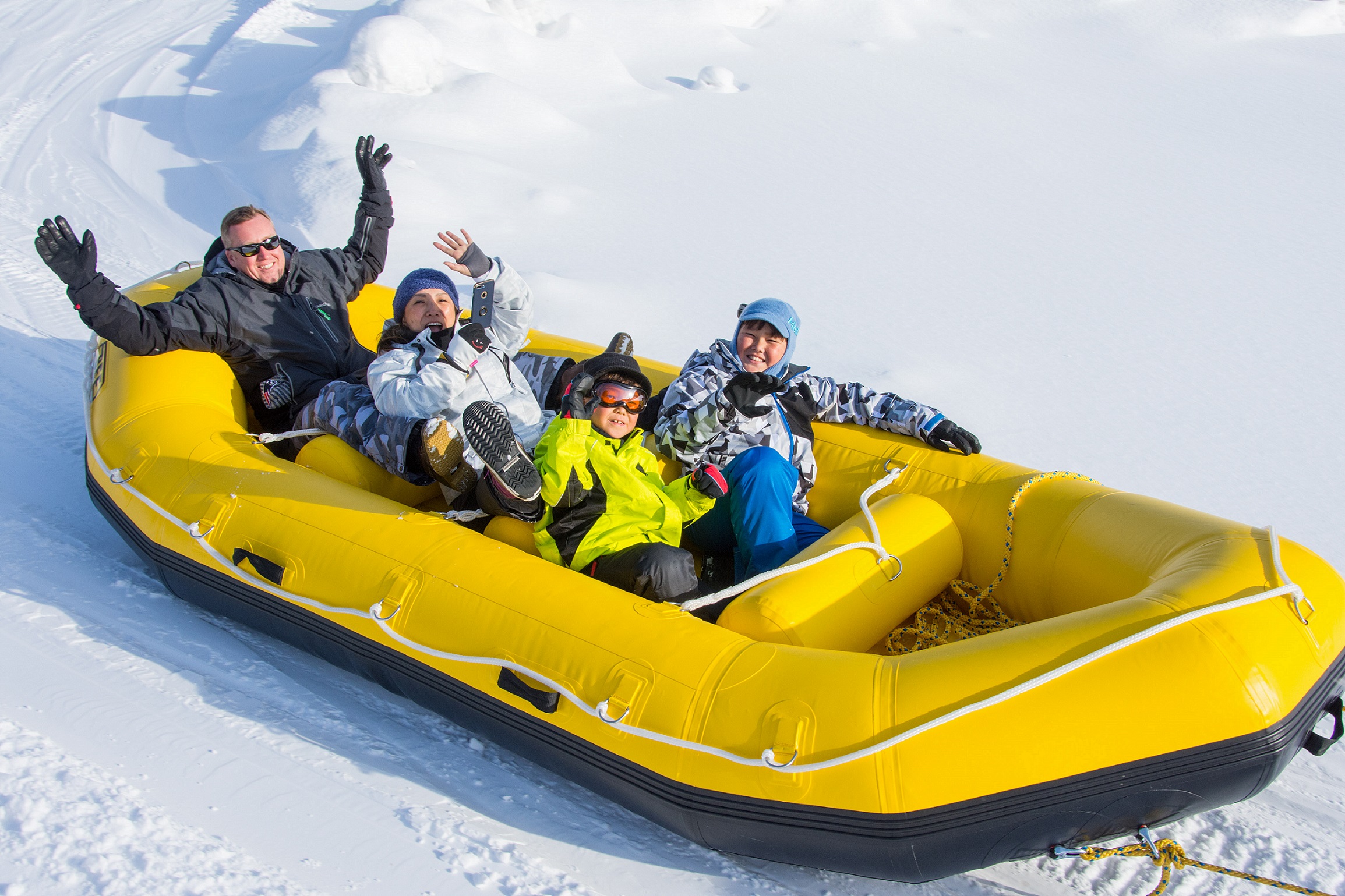 Hokkaido Snowmobile, Snow Rafting, and Igloo BBQ Experience from ...