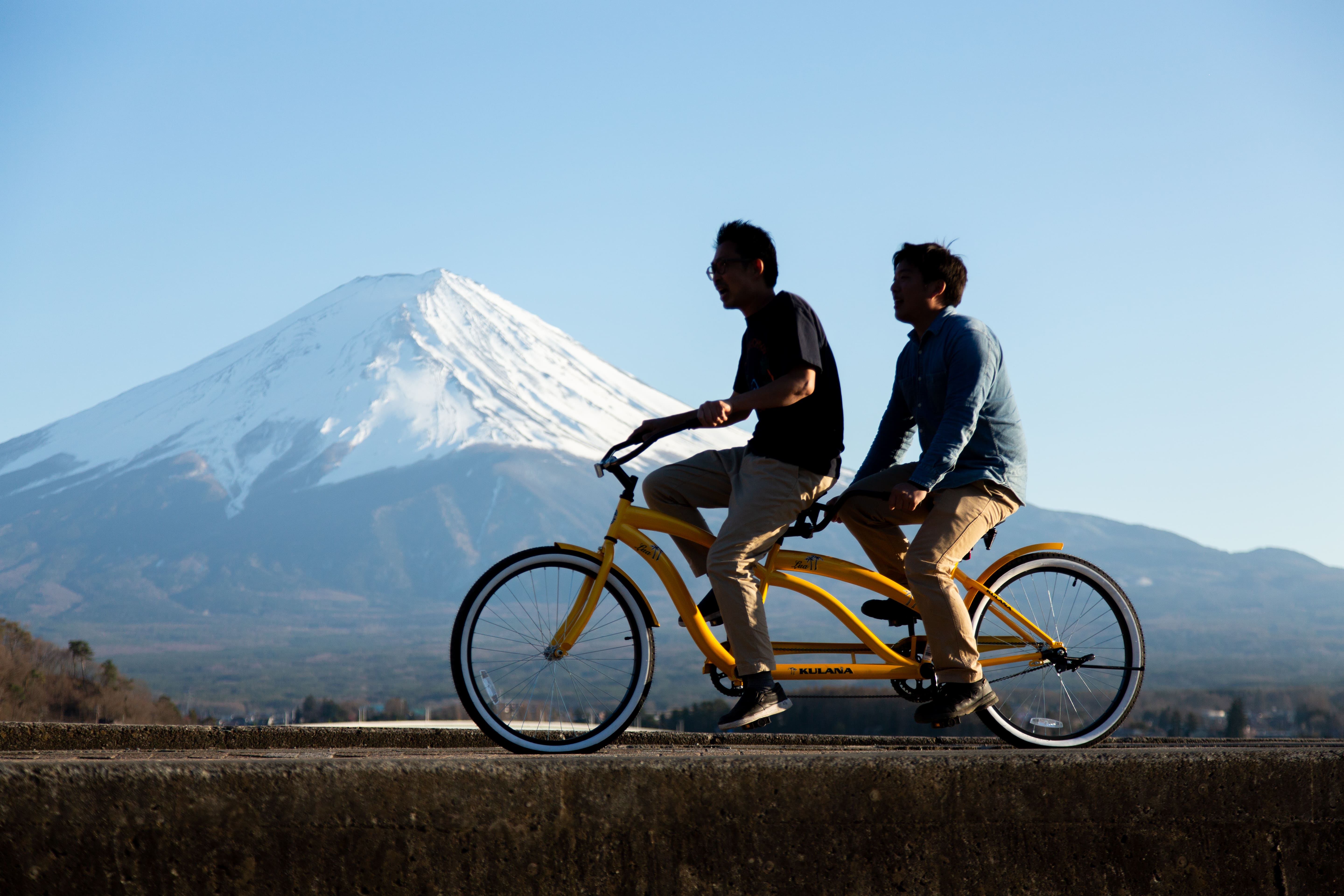 Japan Mt. Fuji, Lake Kawaguchiko Bicycle Rental | Lakeside Scenic ...